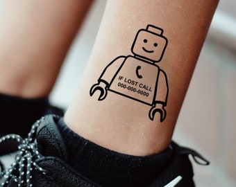 Phone number tattoo | Etsy