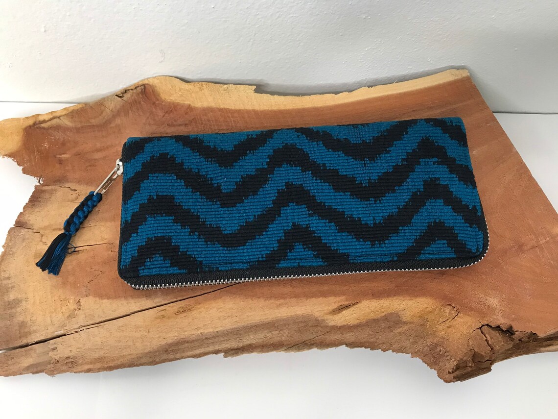 Woven & Leather Card Holder Wallet Handmade Wallet Card - Etsy