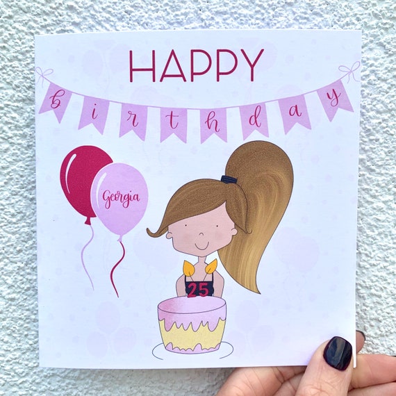 Personalised Illustrated Hand Cards - Etsy