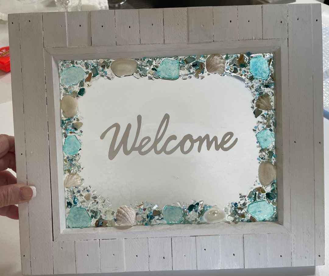 Beach Welcome Sign Coastal Welcome Sign Beach House Decor - Etsy