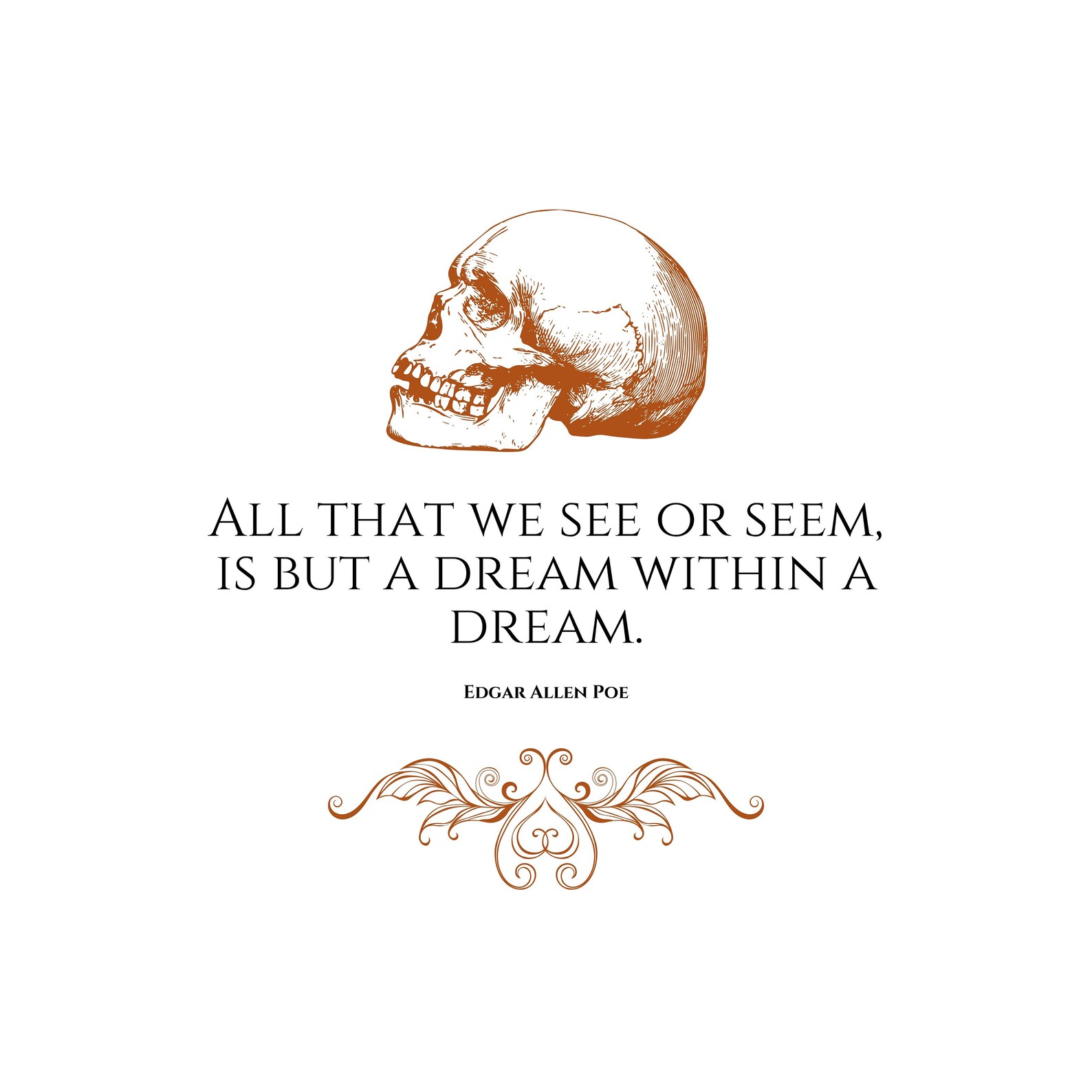 Dream Within a Dream: Edgar Allen Poe Digital Print - Etsy