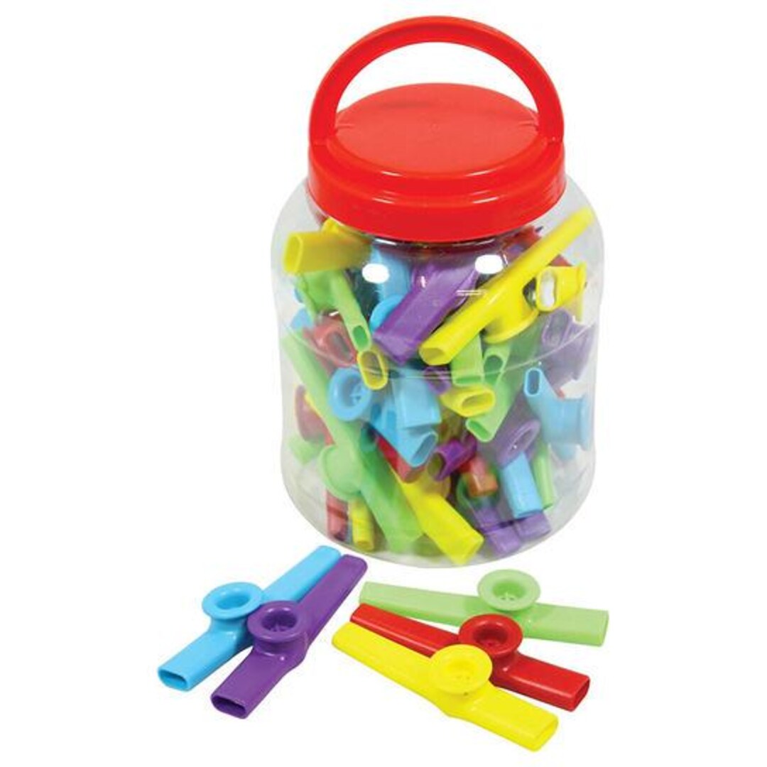 Kazoos - Tub of Thirty Colourful Plastic Kazoos - Etsy