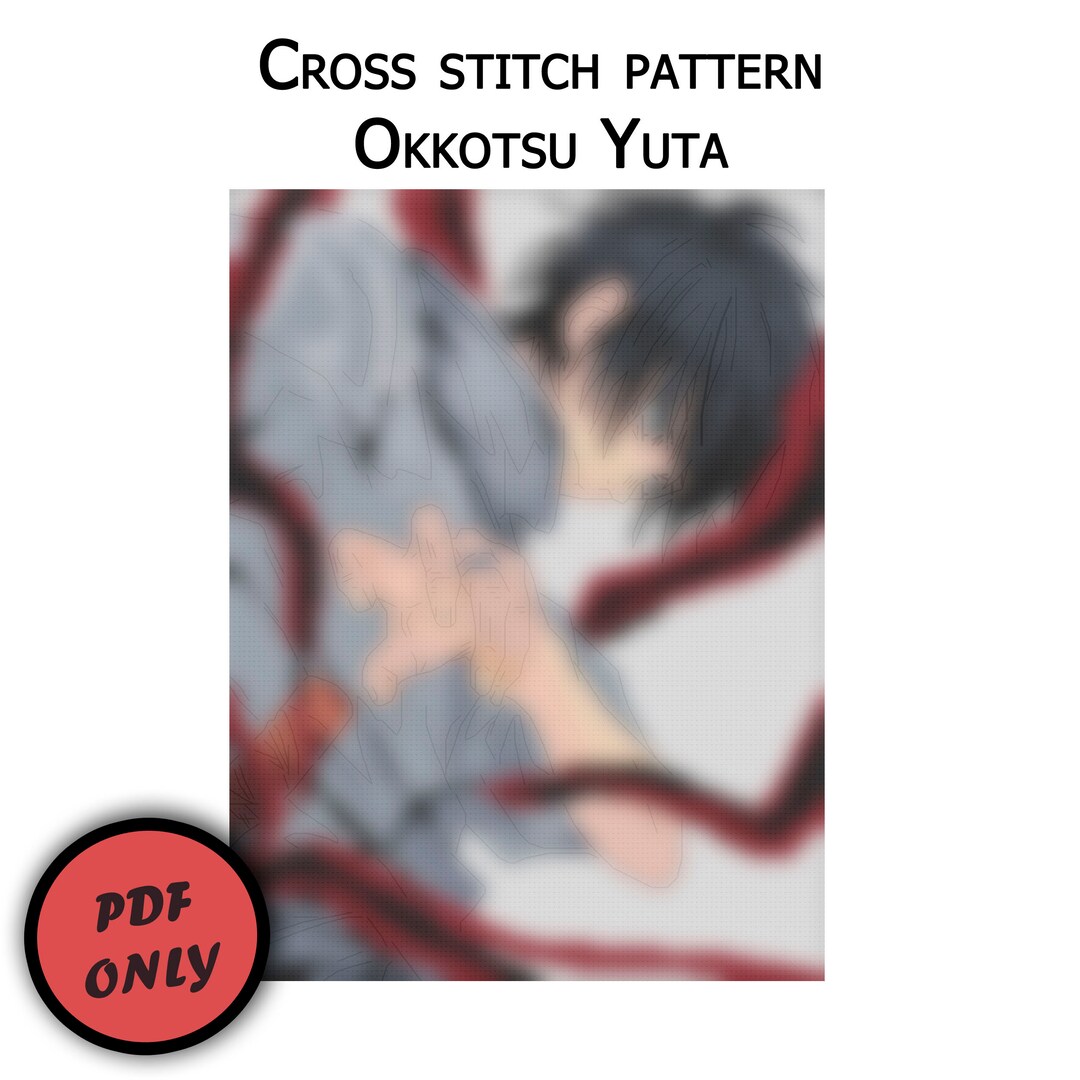 Cross Stitch Pattern Okkotsu JJK Sword Ring Curse PDF - Etsy