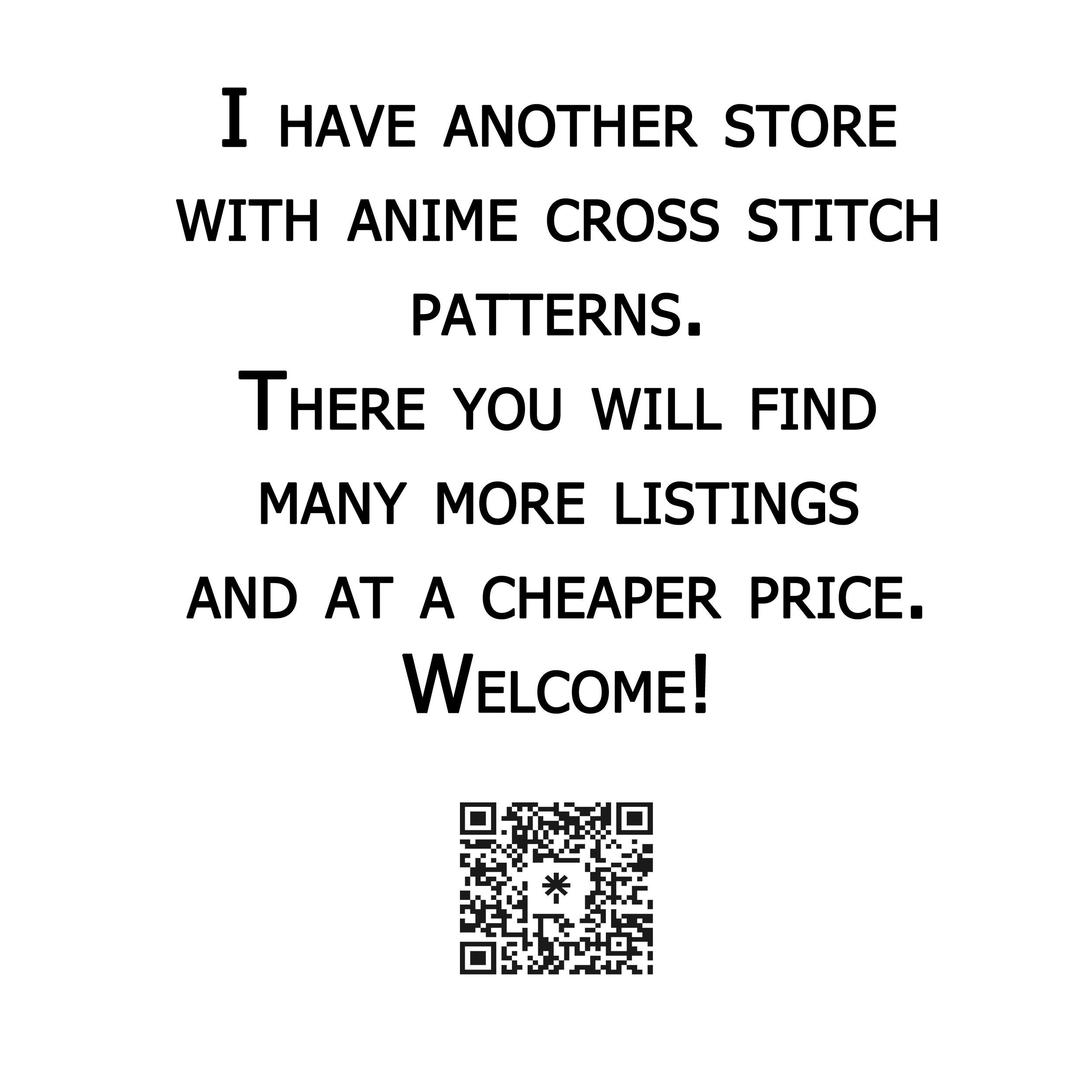 Cross Stitch Pattern JJK Gojo Heart Valentine Cute Modern PDF - Etsy