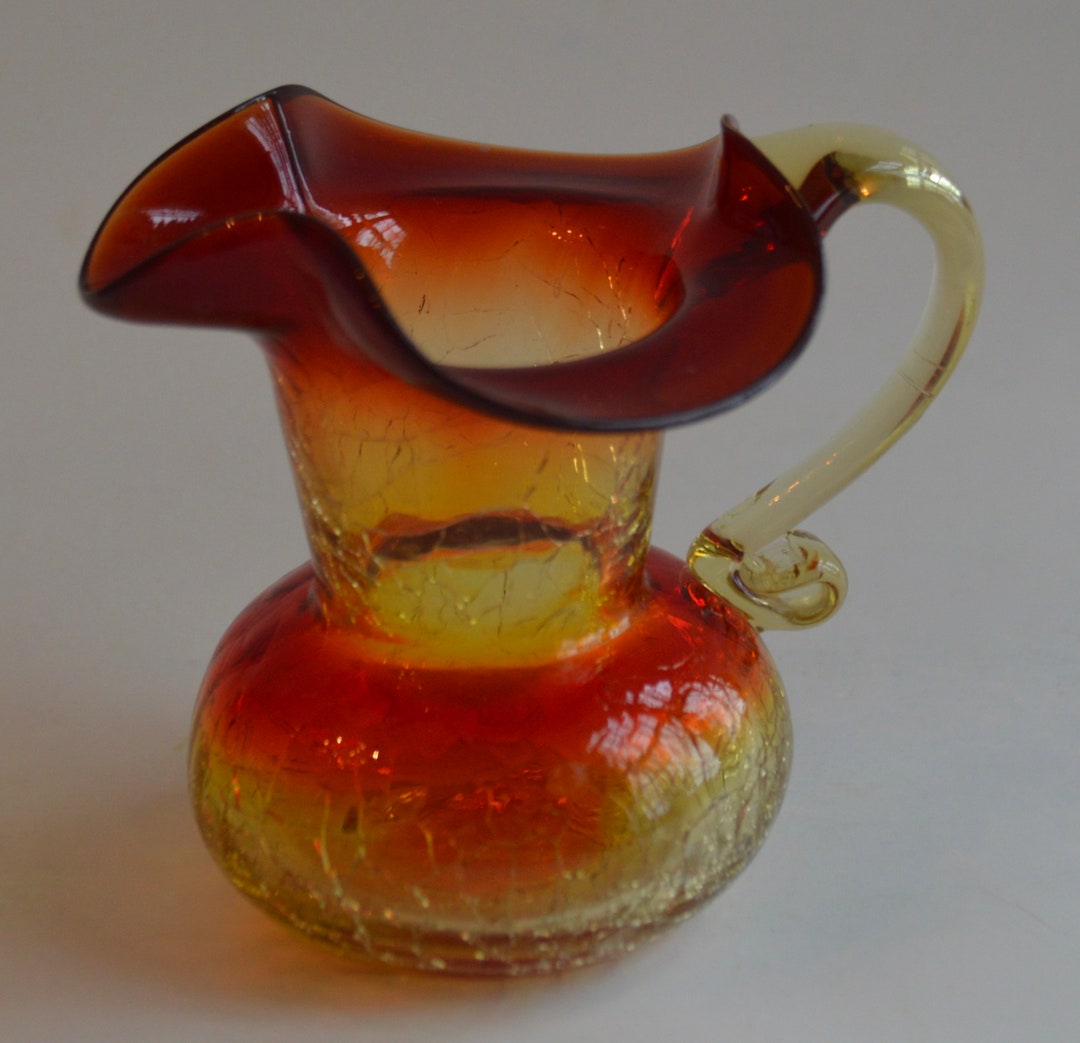 Vintage Amberina Pilgrim Pitcher - Small - Etsy