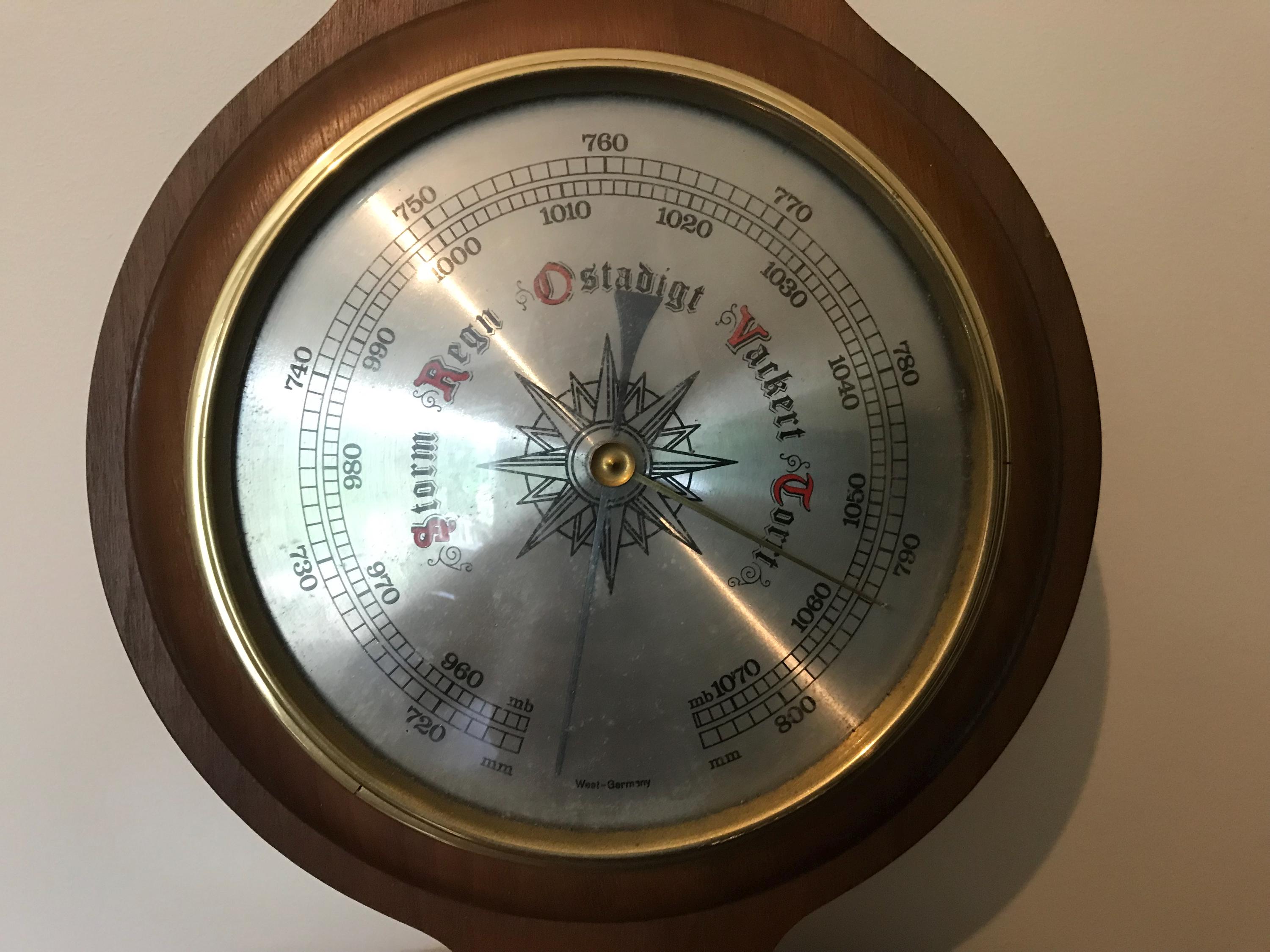 Vintage Wall Weather Station – Barometer, Thermometer & Hygrometer ...