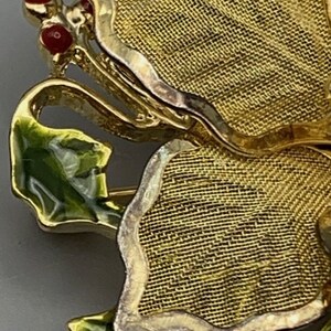 Vintage Vintage Signed KC Kenneth Cole Gold Tone Mesh Christmas ...