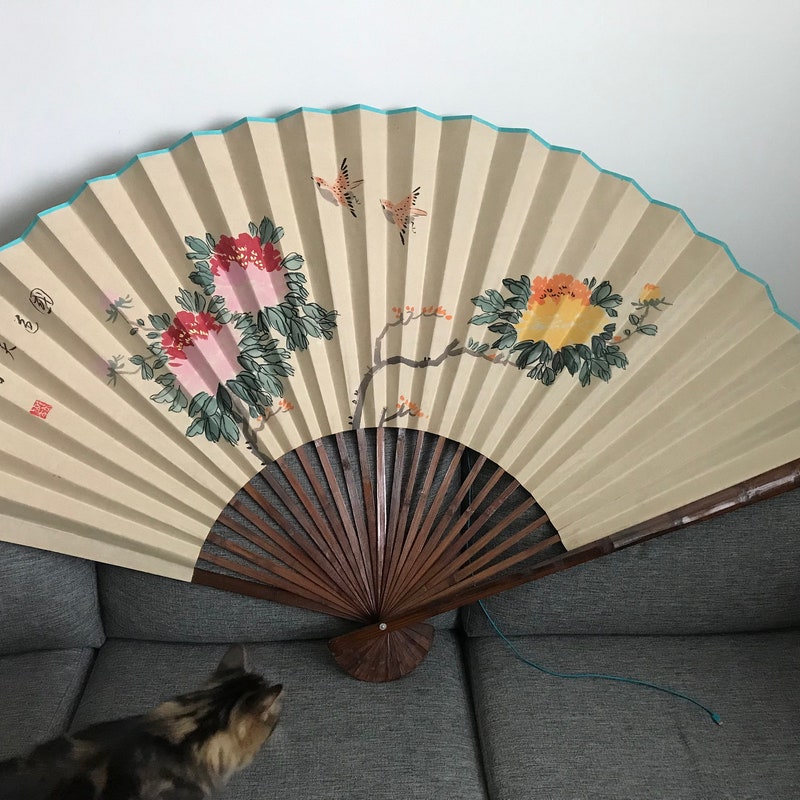 Large Japanese Fan - Etsy