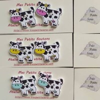 Cow Buttons - Etsy