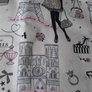 Tissus PARIS : Parisienne Monuments, Parfum, Cadeaux, Bijoux coupon ...