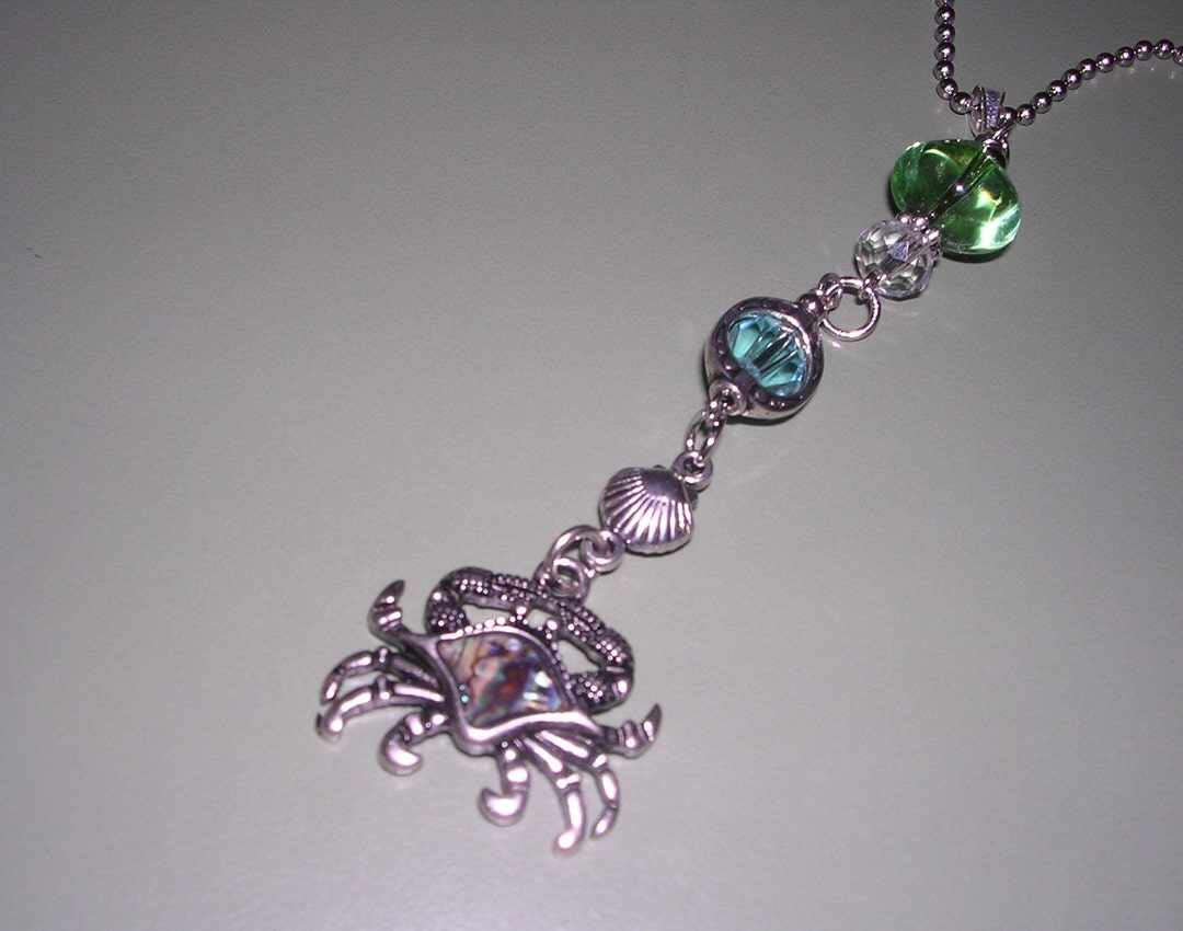 Sea Crab Rear View Mirror Charm, Beach Lover's Charm, Ocean Car Charm ...