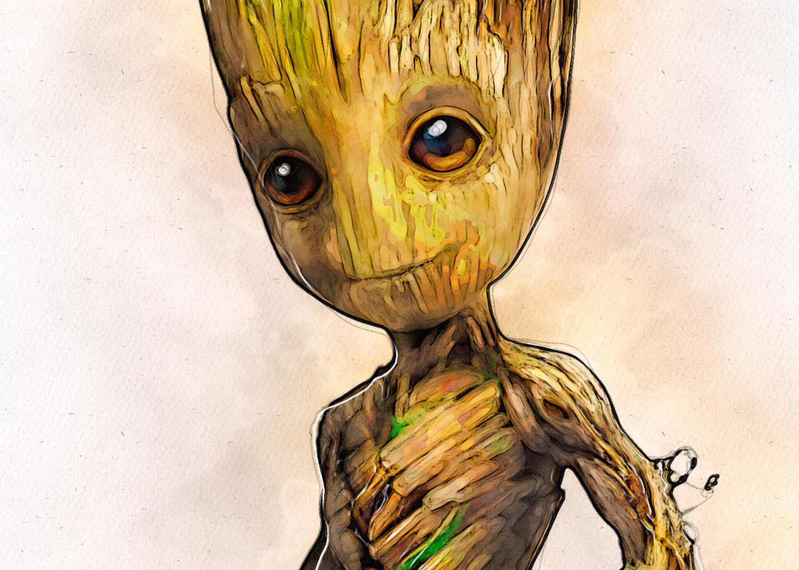 Baby Groot print decor Guardians Of The Galaxy print poster | Etsy