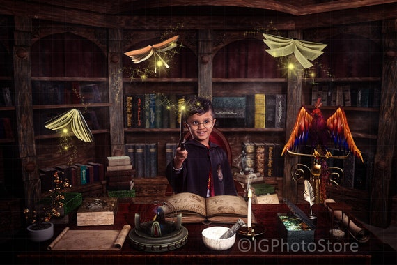 Magical Wizard spell room digital backdrop by Makememagical Harry ...