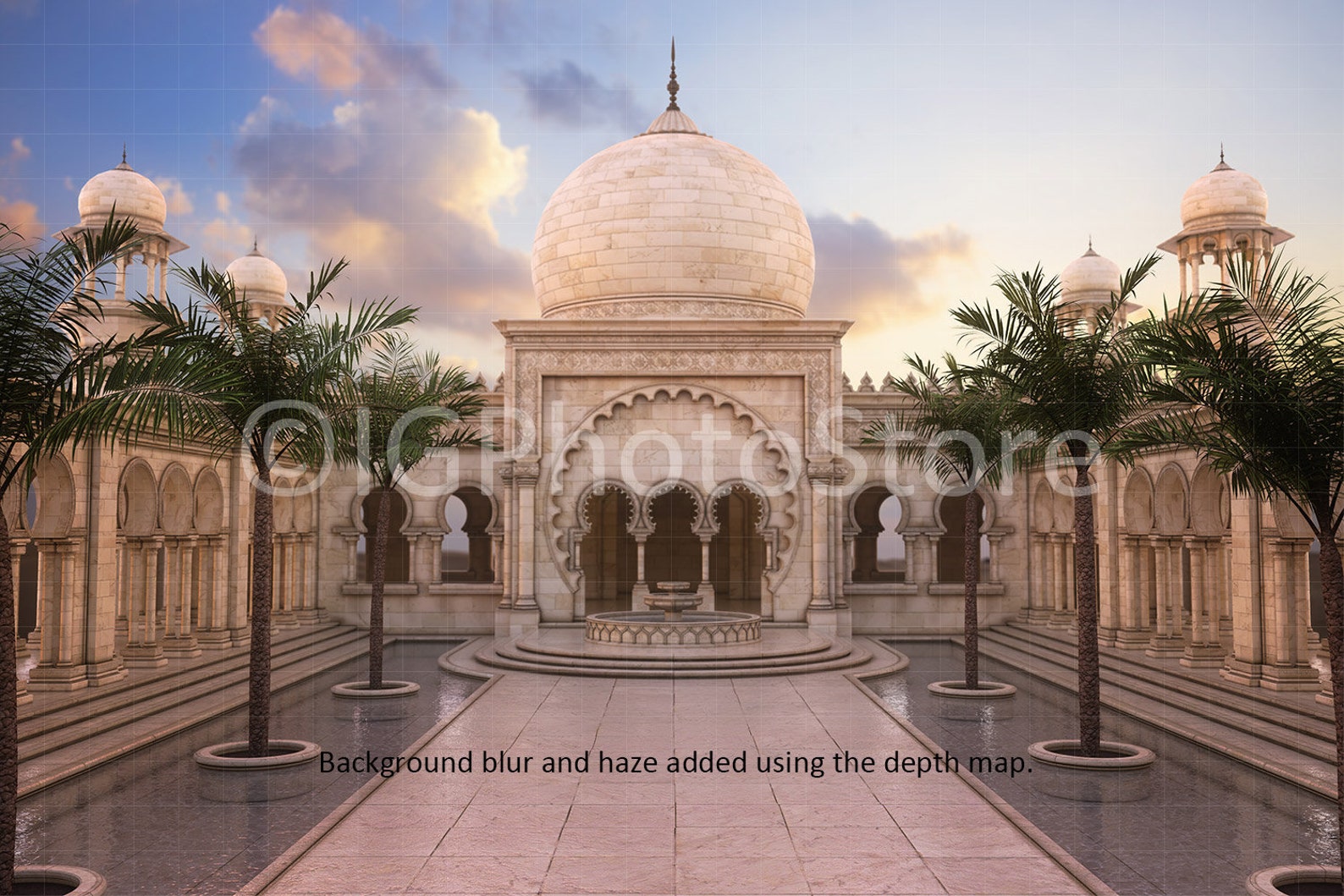 Asian Palace Digital Backdrop, Digital Background for Wedding or ...