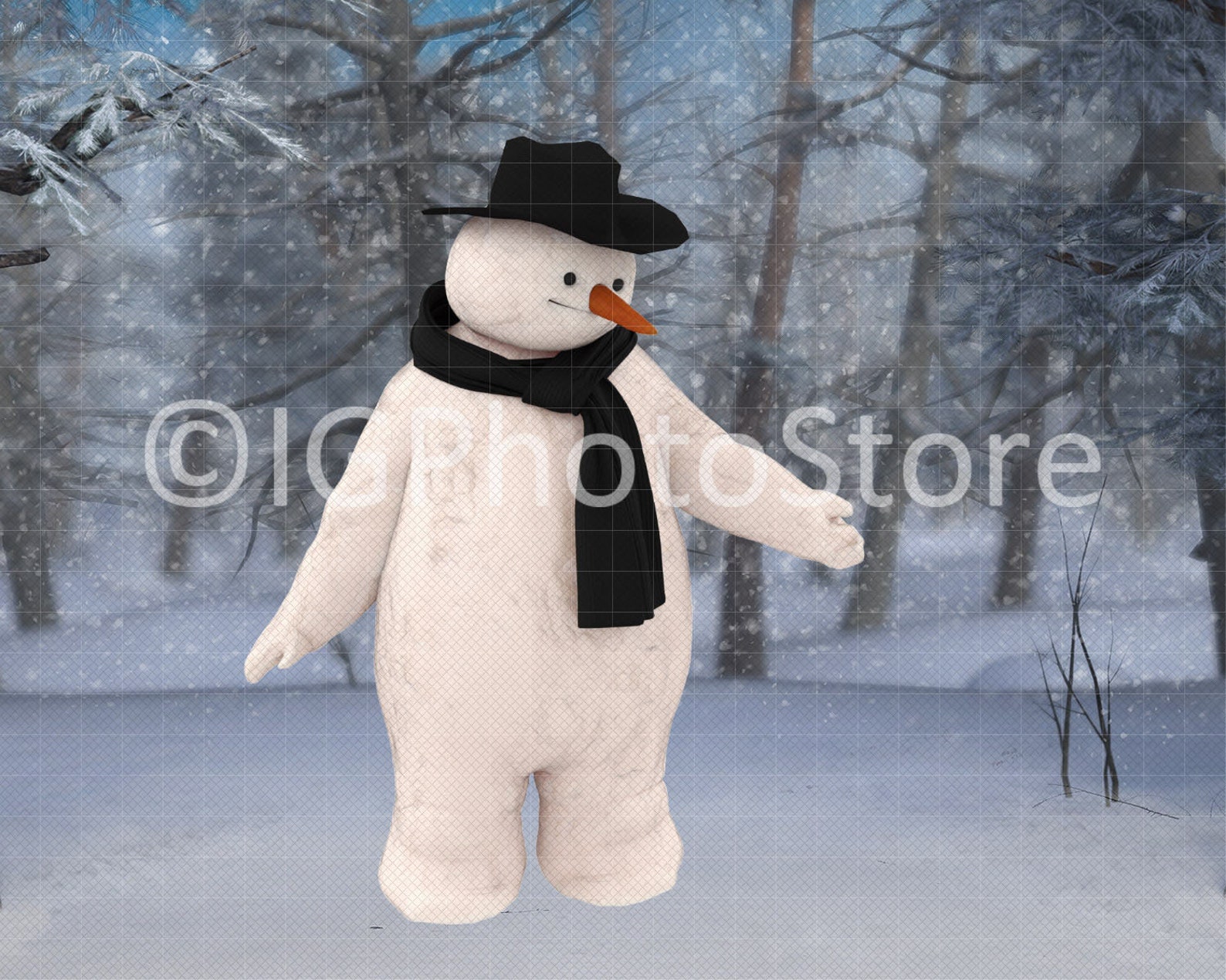 Digital Snowman Overlays Transparent Pngs Christmas - Etsy