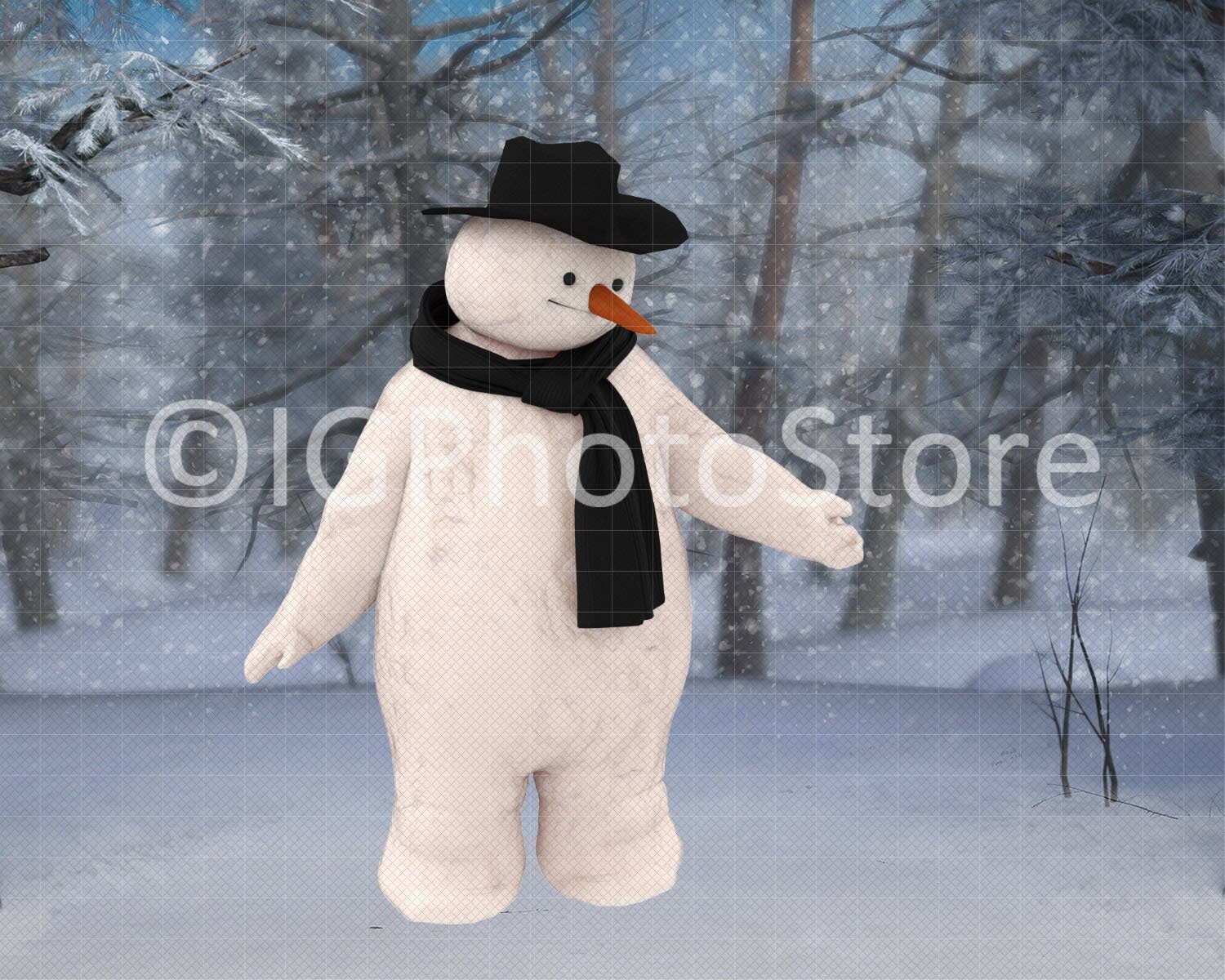 Digital Snowman Overlays, Transparent Pngs, Christmas Overlays, Snowman ...