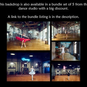 Dance Studio Digital Backdrop, Dance Hall Background for Composite ...
