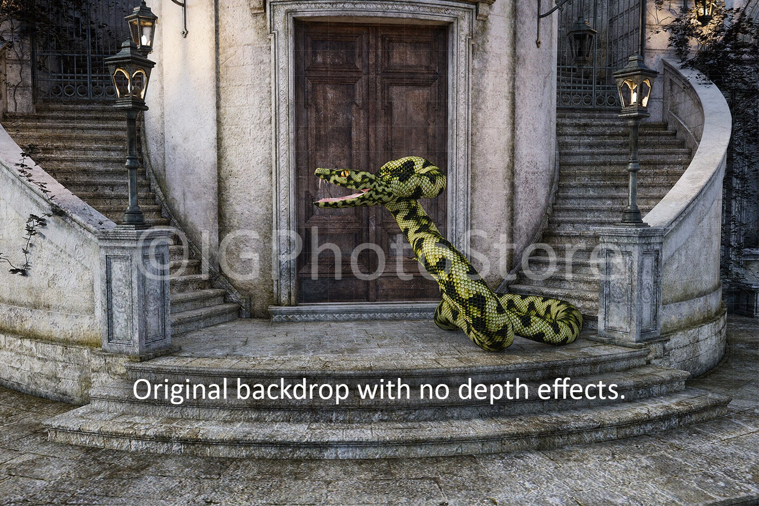 Giant Snake Digital Backdrop Wizard Cosplay Backdrop Snake - Etsy