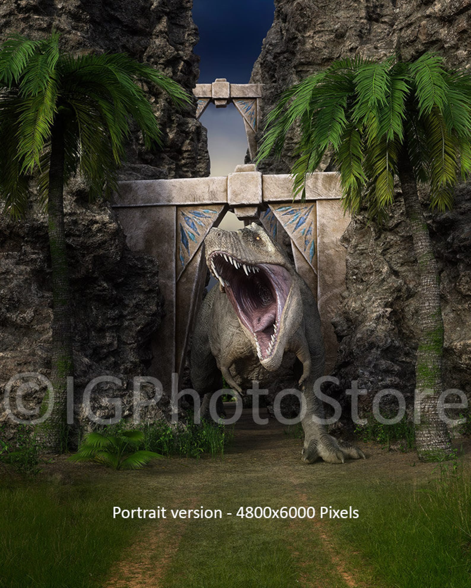 Dinosaur Digital Backdrop T-rex Digital Background - Etsy