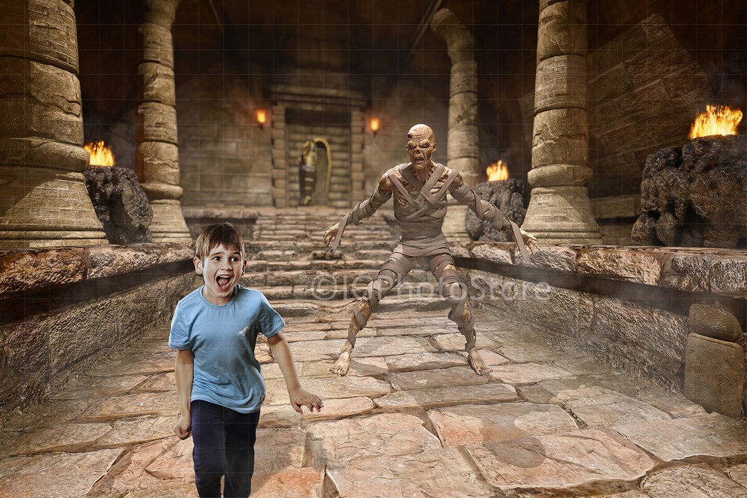 The Mummy, Halloween Digital Backdrop, Digital Background for Composite ...