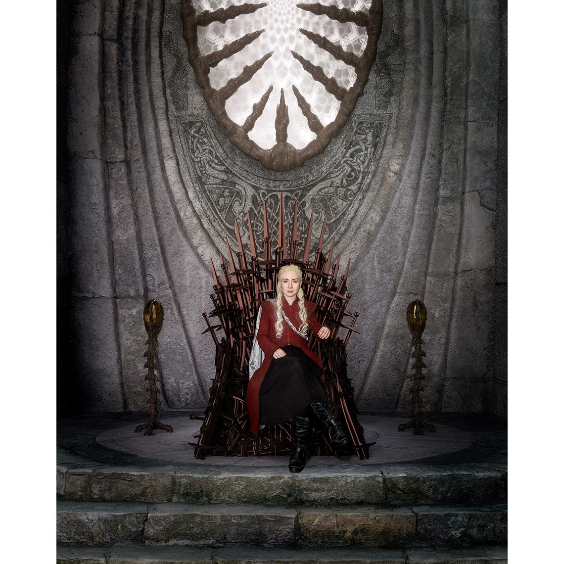 Iron Throne Digital Backdrop Medieval Fantasy Throne Room | Etsy UK