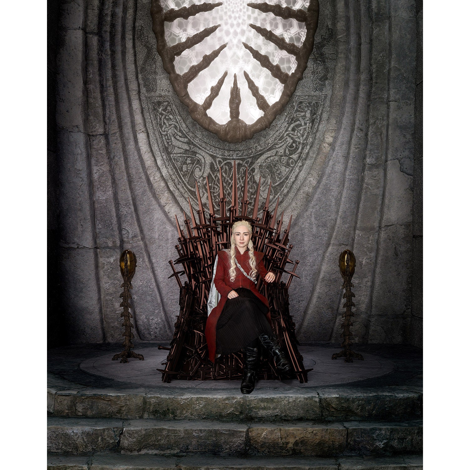 Iron Throne Digital Backdrop Medieval Fantasy Throne Room | Etsy UK