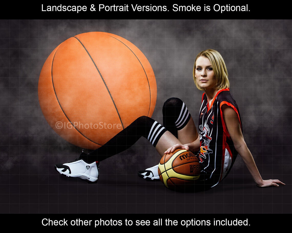 Basketball Digital Background, Digital Studio Backdrop, Landscape and ...
