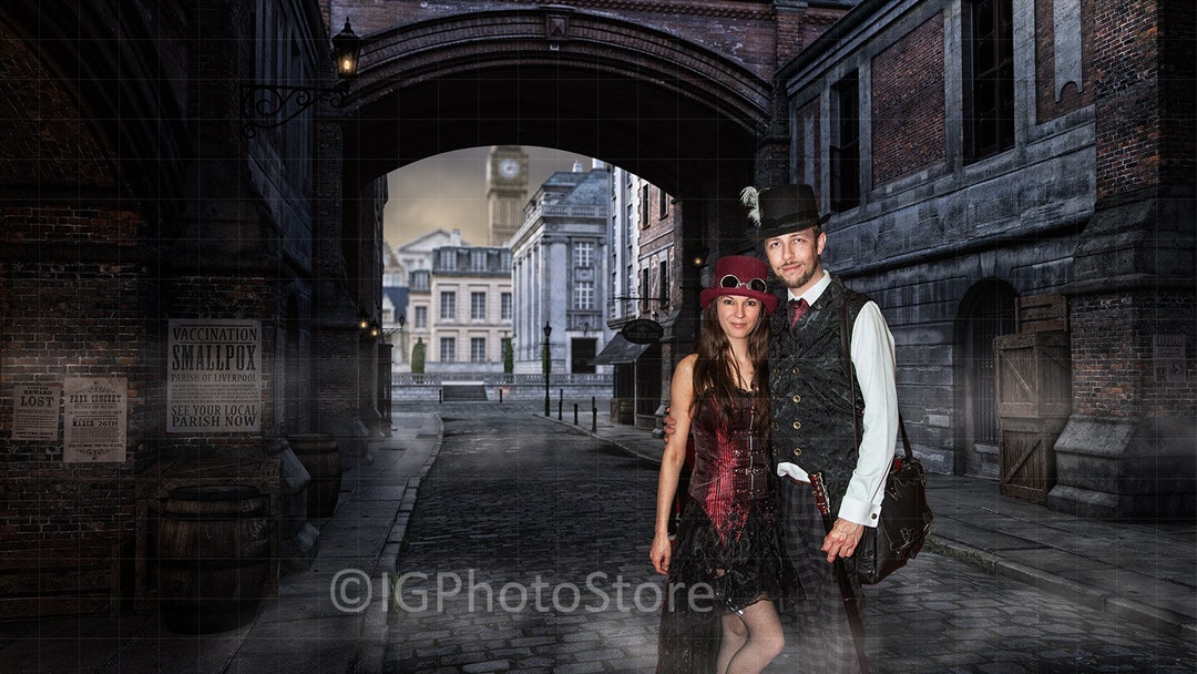 Steampunk Digital Backdrop, Digital Background, Cosplay Backdrop ...