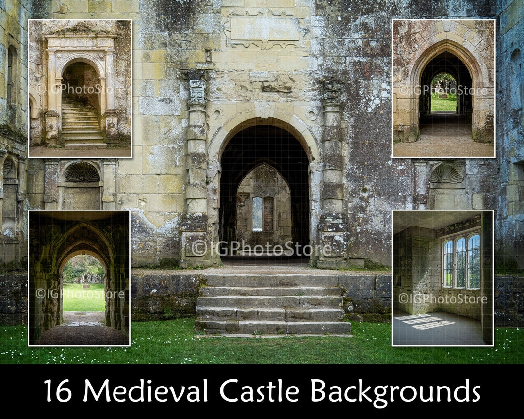 Medieval Castle Digital Backdrop Bundle 16 Old English Castle - Etsy