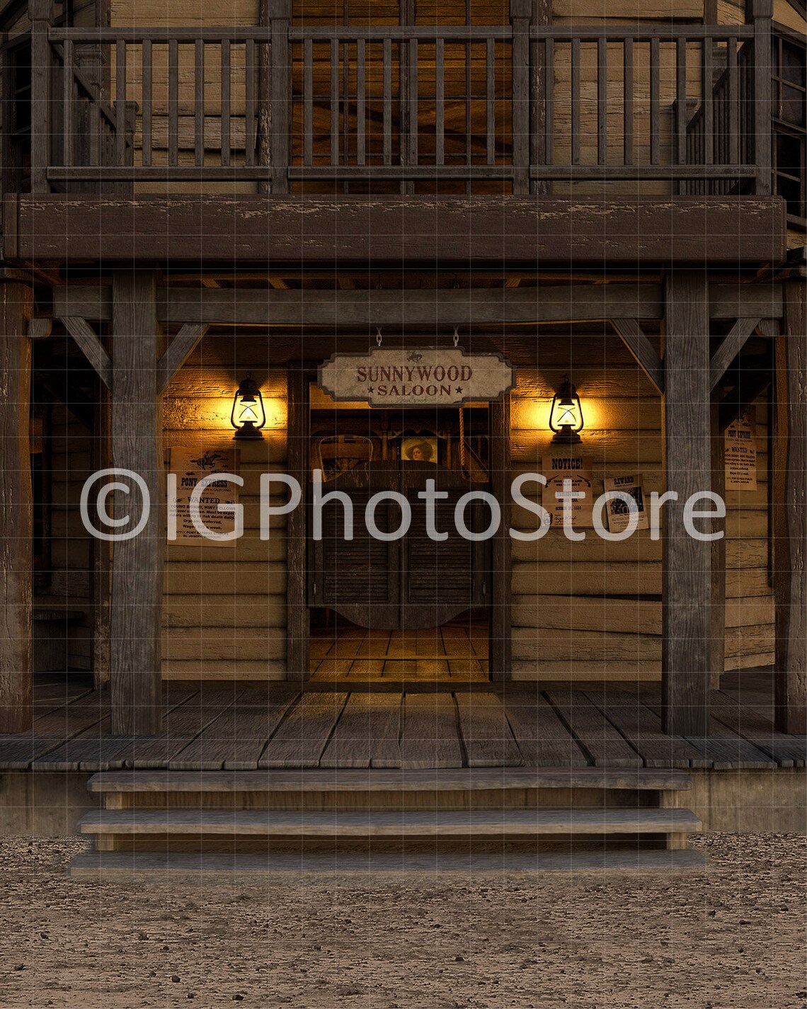 Wild West Saloon Digital Backgrounds, Old Western Saloon, Cowboy ...
