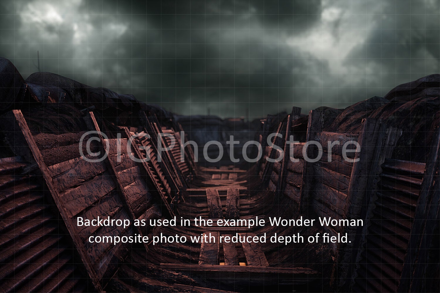 Superhero Digital Background War Zone Trench Backdrop for - Etsy
