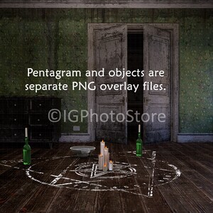 Magic Symbols Digital Backdrop & Overlays Bundle, Pentagram, Demon ...
