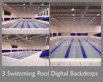 Swim Team Sports Background - Etsy