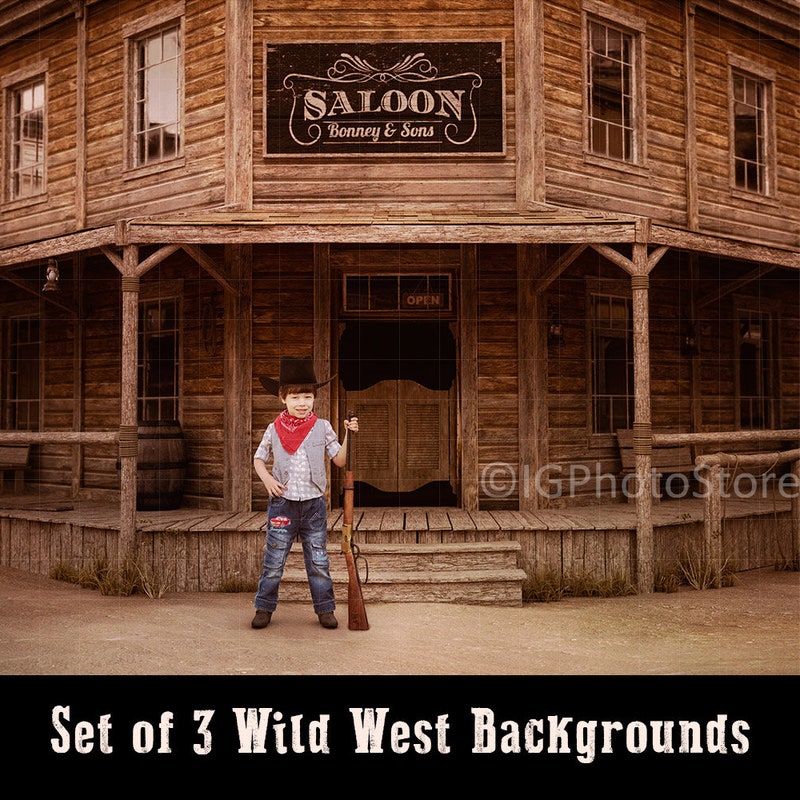 Western Town Backdrops - Etsy