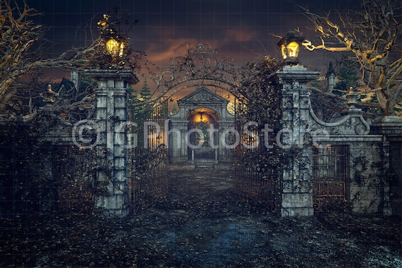 Spooky Cemetery Gate