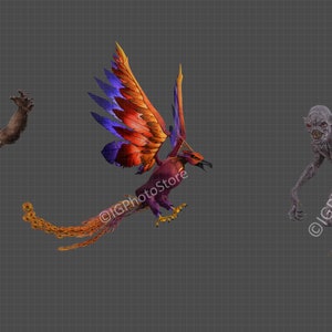 Fantasy Monster Digital Overlays, Transparent PNG Beast Clipart ...