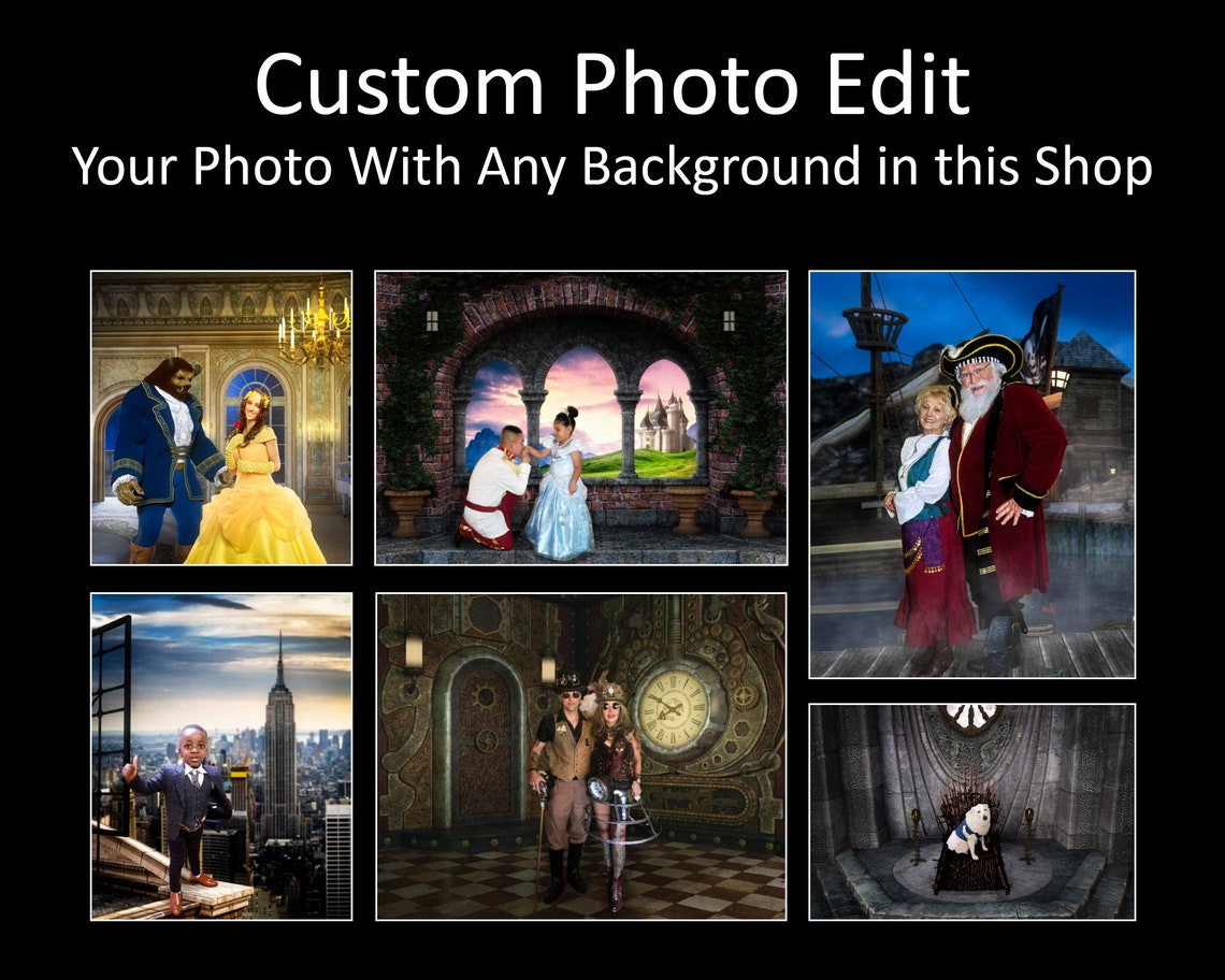 Custom Photo Edit Replace Background Personalised Photo Art - Etsy