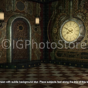 Steampunk Digital Backdrop, Steampunk Cosplay Background, Portrait ...