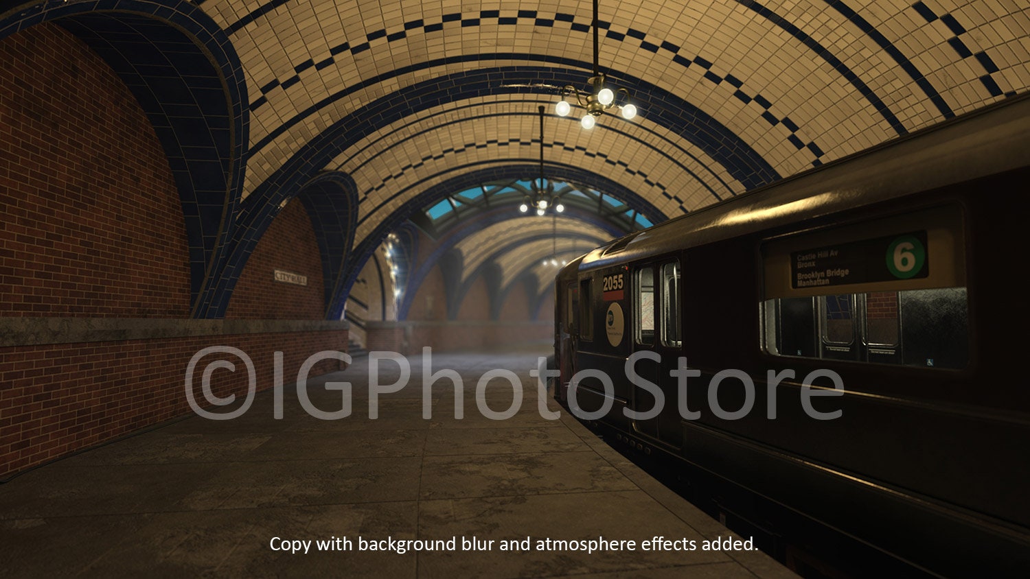 Old Subway Station Backdrop, Cosplay Digital Background, Train Station ...