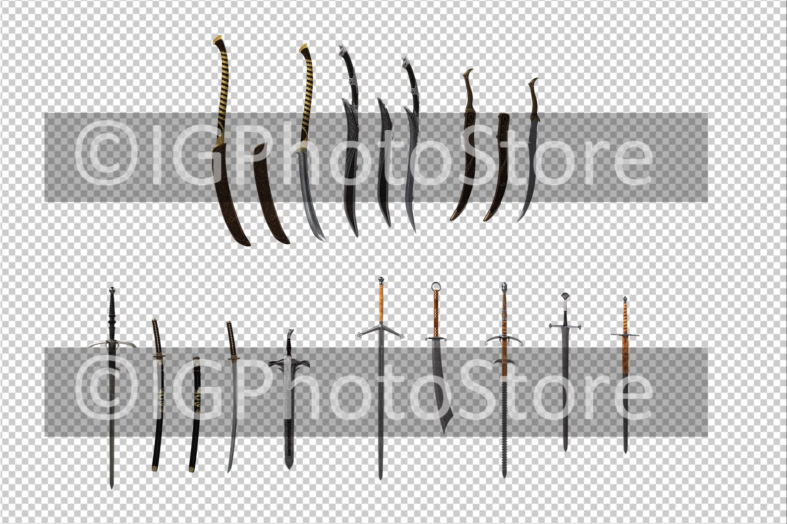 Fantasy Sword Digital Overlays Medieval Weapons PNG Clipart | Etsy