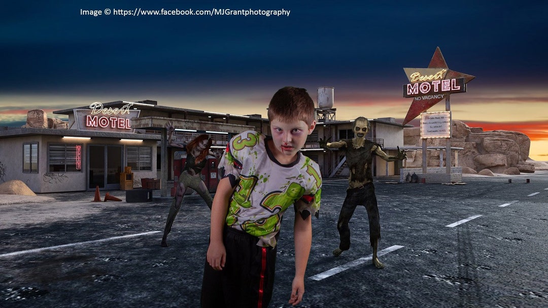 Zombie Background, Walking Zombies Backdrop, Dead Walkers, Monster ...