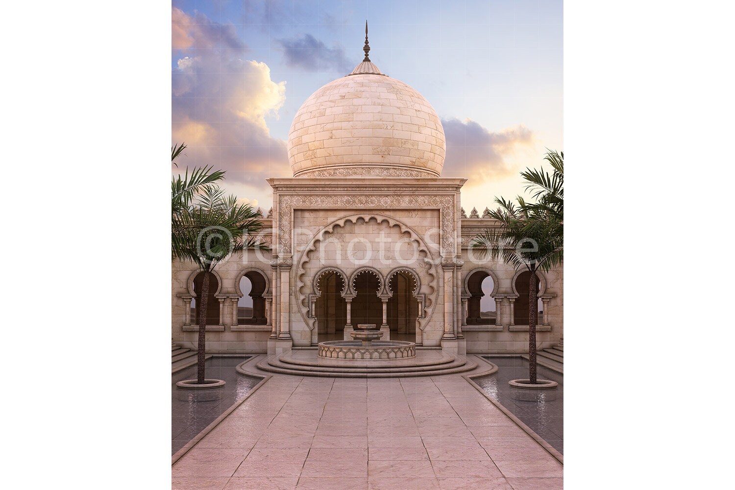 Asian Palace Digital Backdrop, Digital Background for Wedding or ...