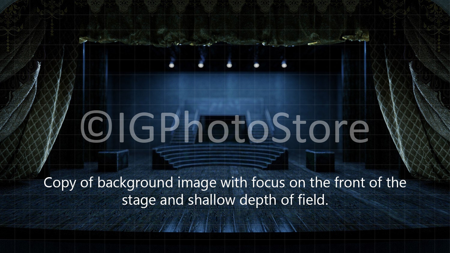 Concert Stage Layered Digital Backdrop Theatre Stage With - Etsy