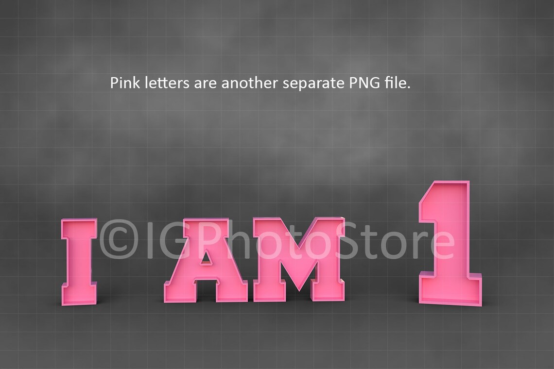 1st Birthday Layered Digital Background Set One Year Old | Etsy