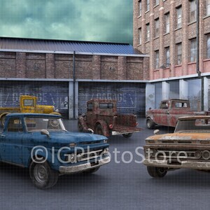Old Pickup Truck Digital Overlays, Retro Vintage Trucks, Transparent ...