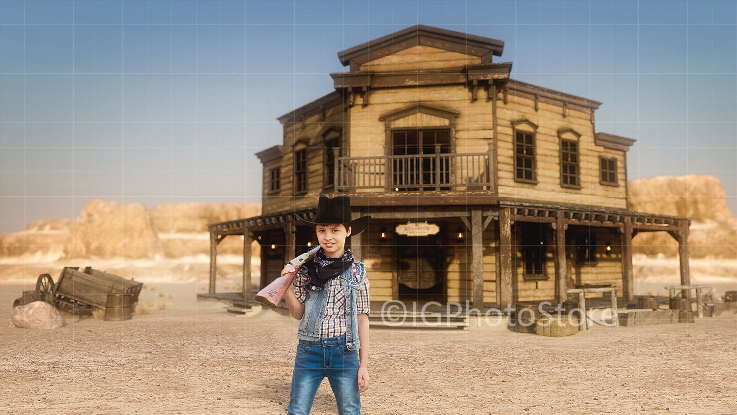 Wild West Town Saloon