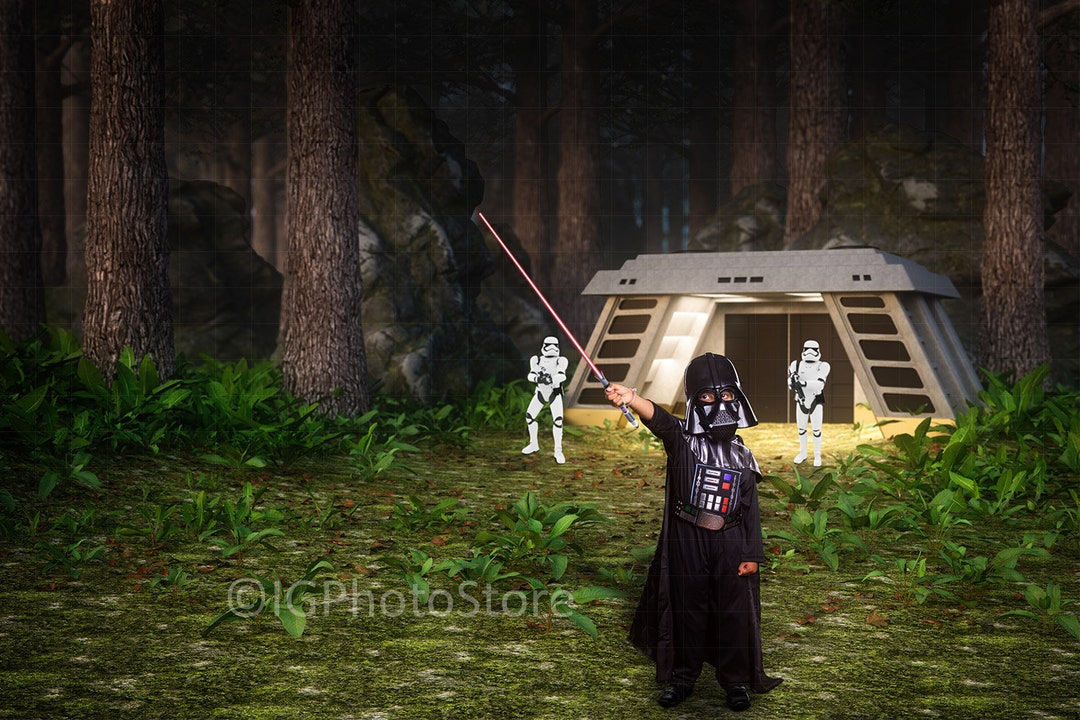 Star Base Bunker Digital Backdrop, Alien Wars, Sci-fi Cosplay Digital ...