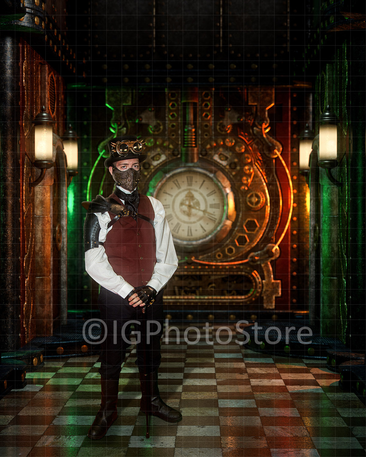 Steampunk Digital Background Cosplay Backdrop Steampunk | Etsy