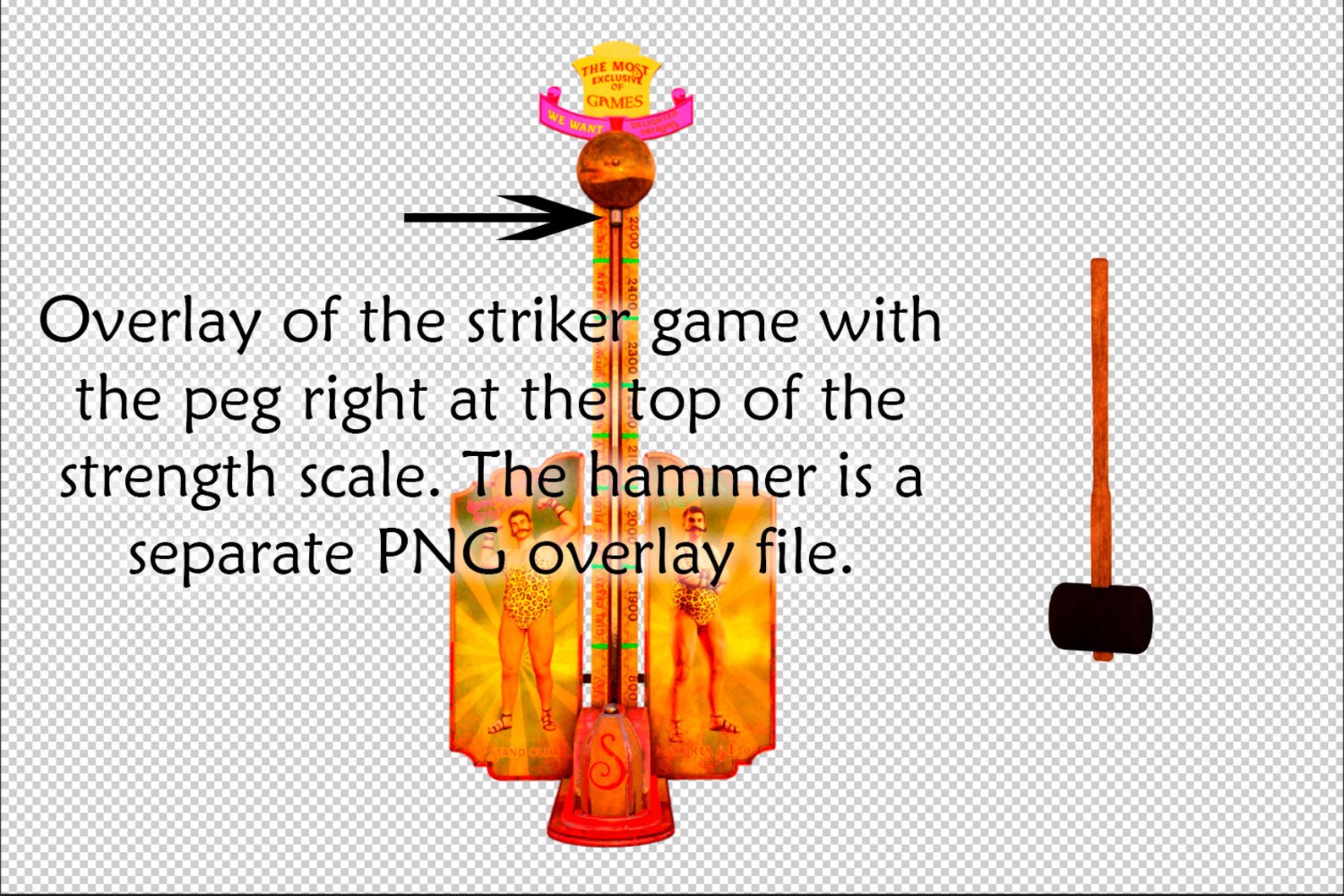 Fun Fair Strongman Game Digital Backdrop Carnival Strength - Etsy