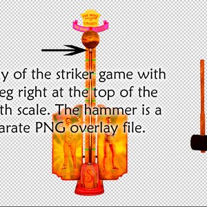 Fun Fair Strongman Game Digital Backdrop, Carnival Strength Tester ...